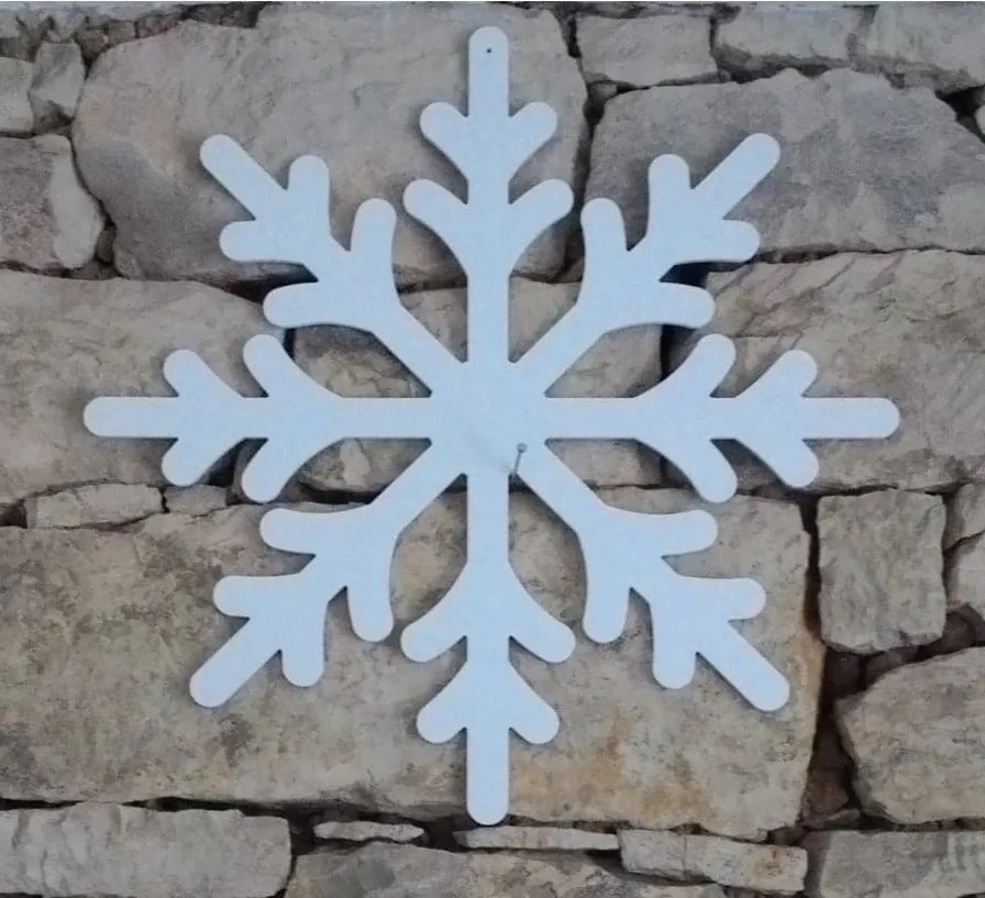 Vánoční ozdoba vločka Wega 50 cm, plast venkovní