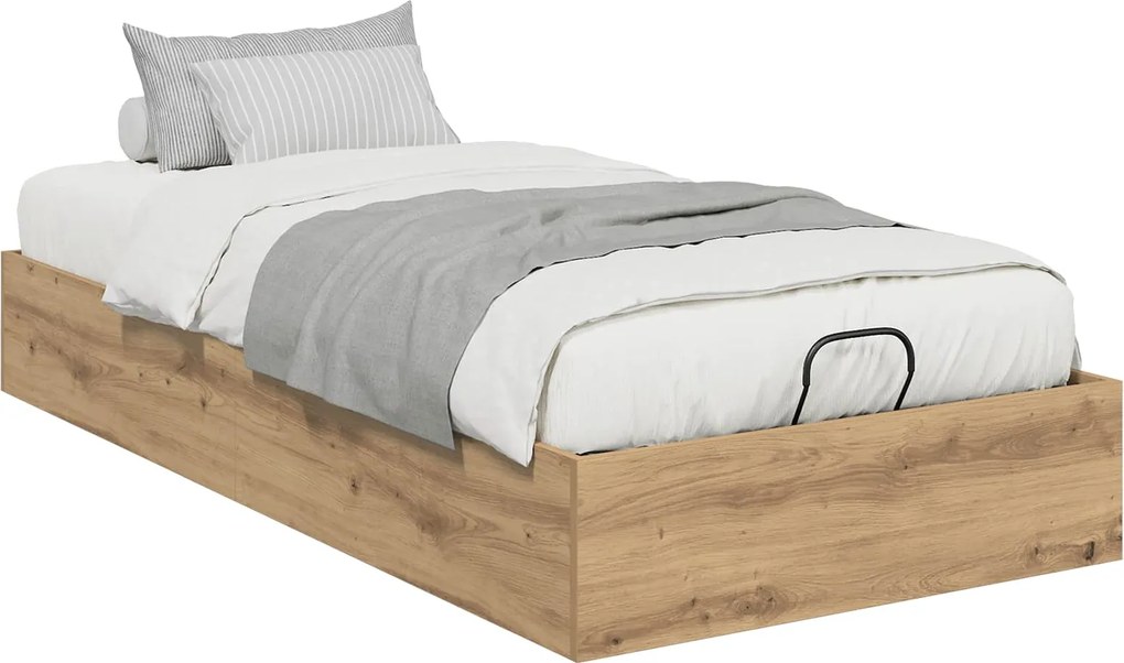 Ottoman postel Řemeslný Dub 75,5 x 190 cm Dřevěný materiál 3409308