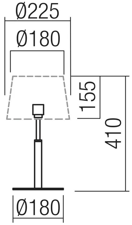 Světla a lustry REDO GROUP Redo NEMIA bronzová stolní lampa do ložnice 1xE27 Barva stínidla: Černá