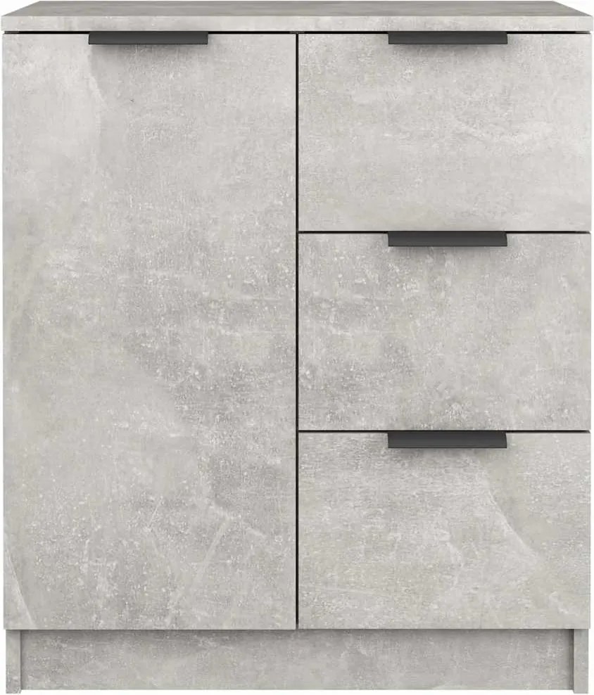 Příborníky 2 ks betonově šedé 60 x 30 x 70 cm kompozitní dřevo 3115791