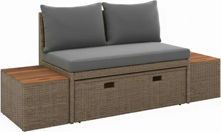 XXXLutz TERASOVÁ SEDACÍ SOUPRAVA dřevo, kov, plast, textil Ambia Garden - Online Only zahradní nábytek - 002913001701