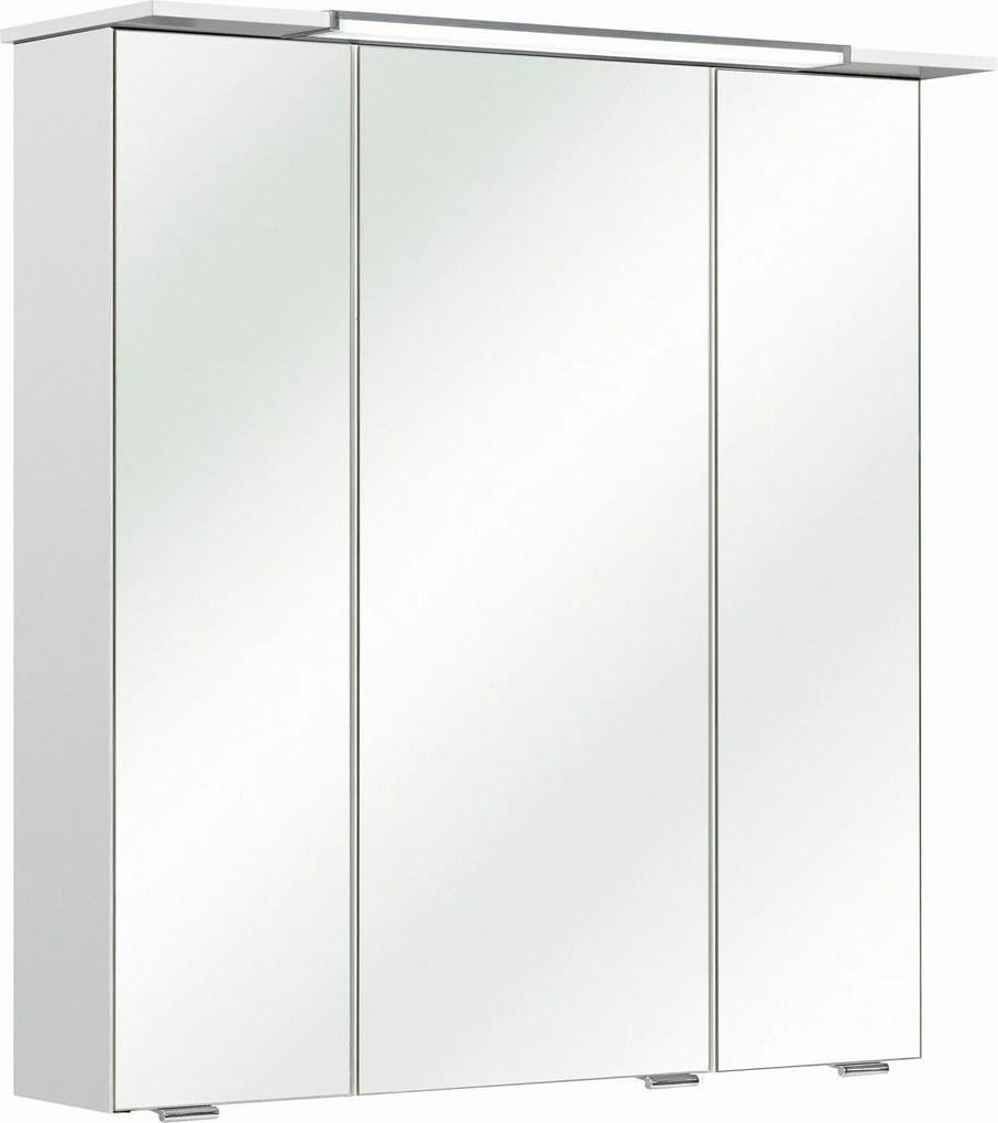 XXXLutz ZRCADLOVÁ SKŘÍŇKA, bílá, 67/71/23,5 cm Xora - Zrcadlové skříňky - 001977015705