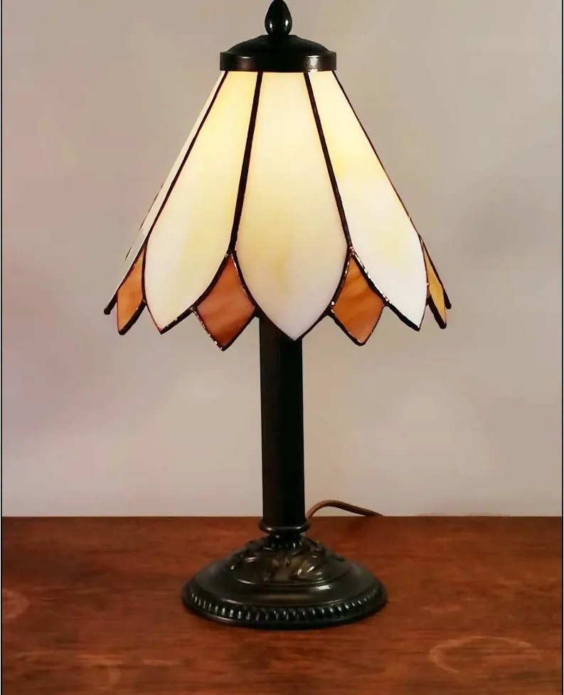 Vitrážová lampa noční Artice H-34 cm