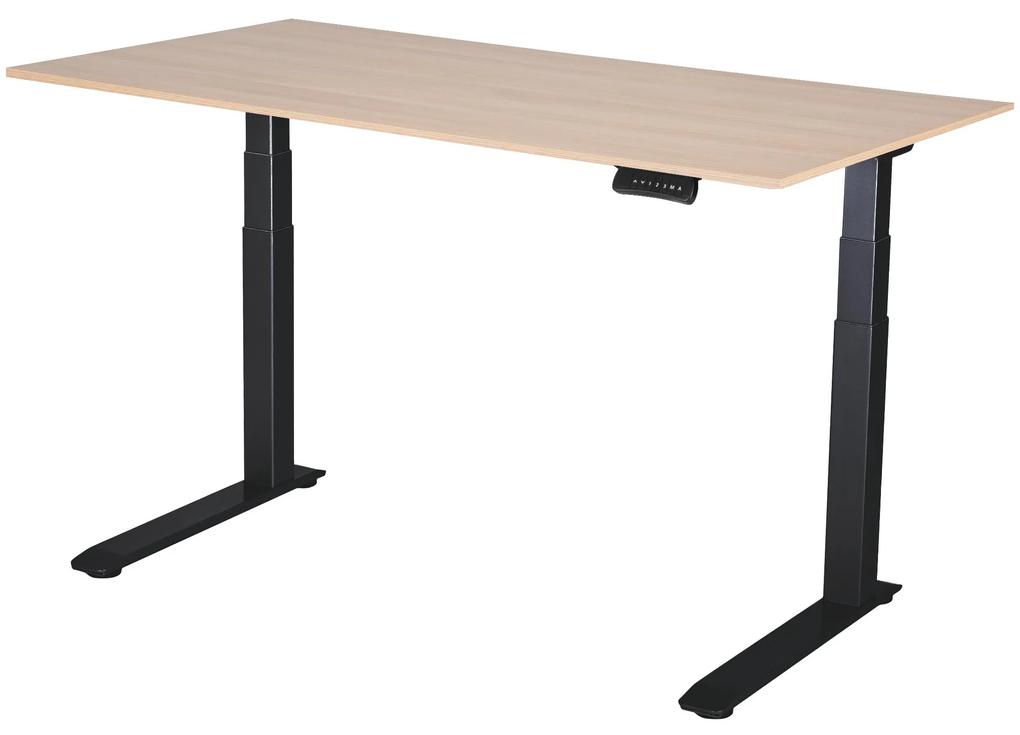 Výškově nastavitelný stůl Liftor 3segmentový premium C   deska 1600 x 800 x 18 mm dub sorano