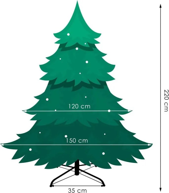 Vánoční stromek Smrk Premium alpský 220 cm