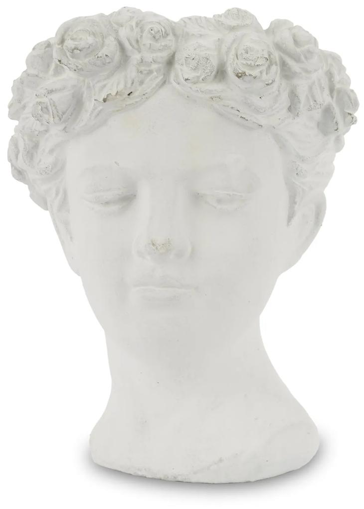 Kameninový obal na květináč hlava ženy 145500