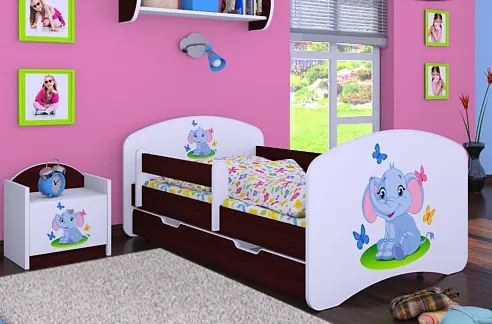 Svět pokojů Dětská postel Kevin - sloník + matrace zdarma Barva: Bílá, Úložný prostor: ANO (+800 Kč), Rozměr: 140x70 cm