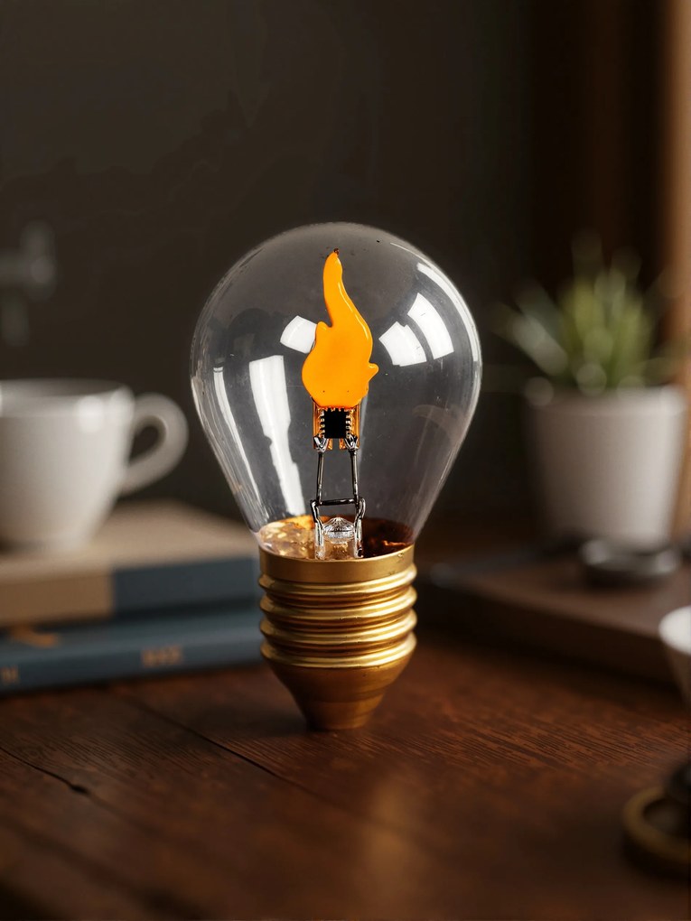 Sinsay - Dekorativní LED lampa ve tvaru Edisonovy žárovky - žlutá