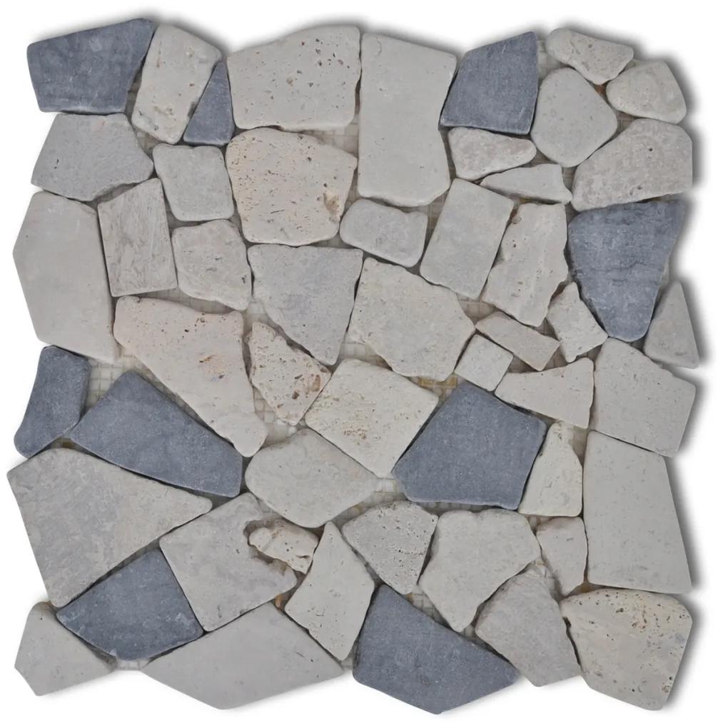 Kamenná mozaika dlaždice 10ks