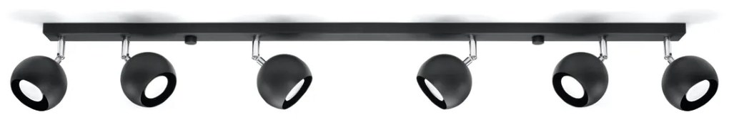 Sollux Lighting Stropní svítidlo OCULARE 6L Černá