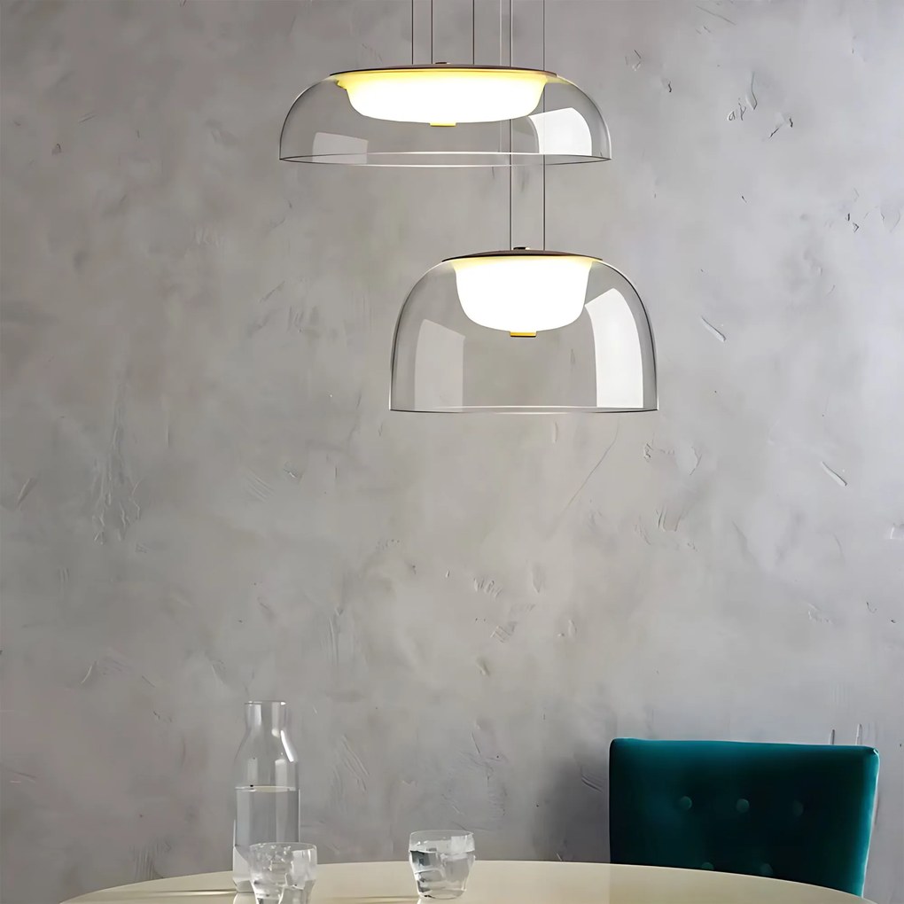 Toolight Toolight, LED závěsné svítidlo 12W, 4000K, 1000lm, APP1690-1PC B, zlatá, OSW-04370