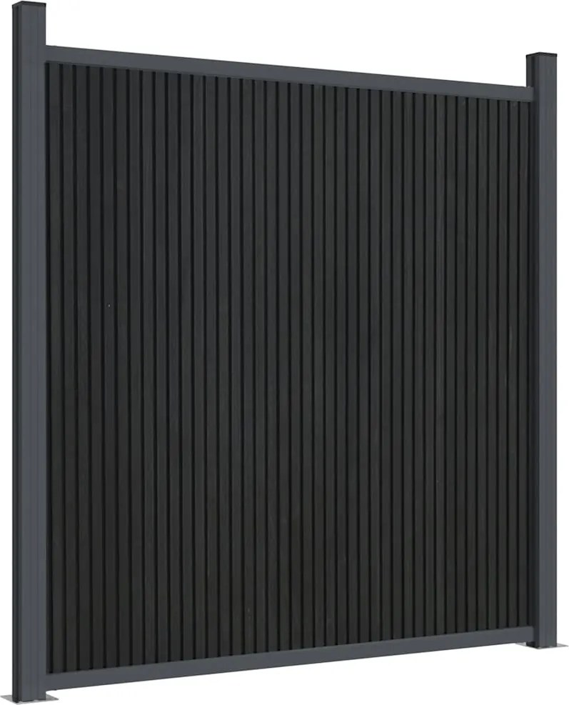 Plotový dílec šedý 353 x 186 cm WPC 3282790
