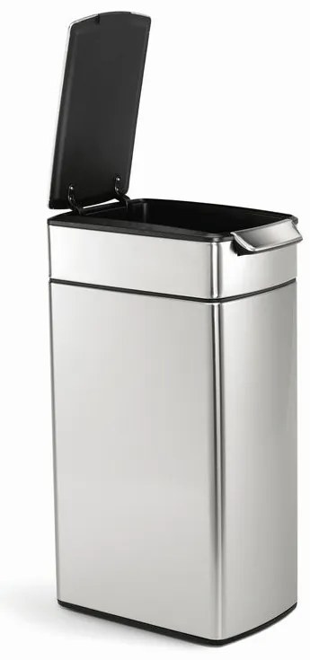 Úzký dotykový koš 40 l, nerez