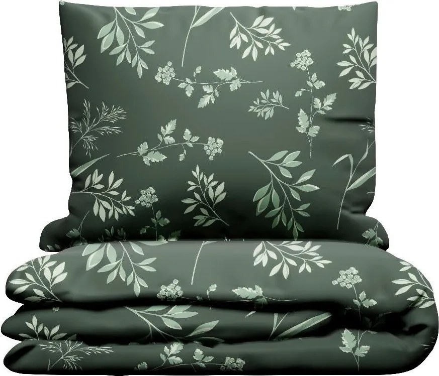 XXXLutz POVLEČENÍ, tmavě zelená, světle zelená, 140/220 cm Grund - Online Only povlečení - 008250041203