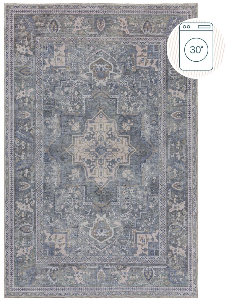 Flair Rugs, Kusový koberec Hebden Windsor Green, 160x230, zelená, ložnice