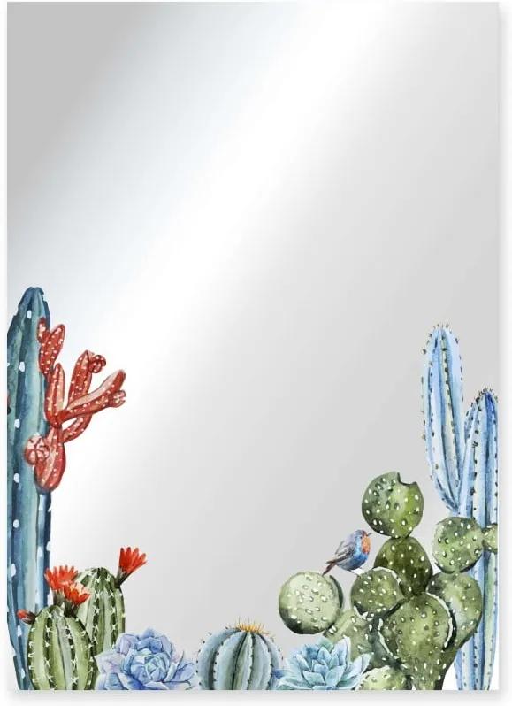Nástěnné zrcadlo Surdic Espejo Decorado Cactus, 50 x 70 cm