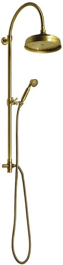 Reitano Rubinetteria Reitano Rubinetteria, ANTEA sprchový sloup k napojení na baterii, hlavová a ruční sprcha, bronz, SET036