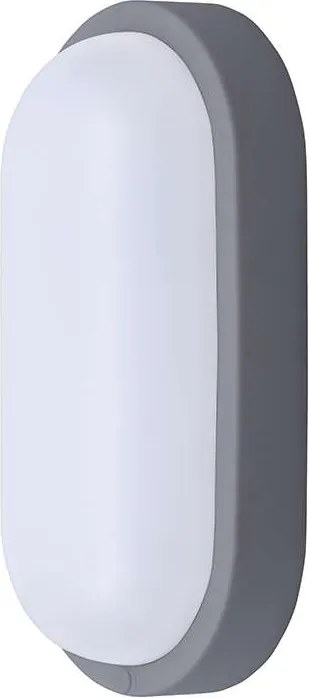 LED venkovní světlo WO749 - ovál 26 x 13,5 cm, šedá