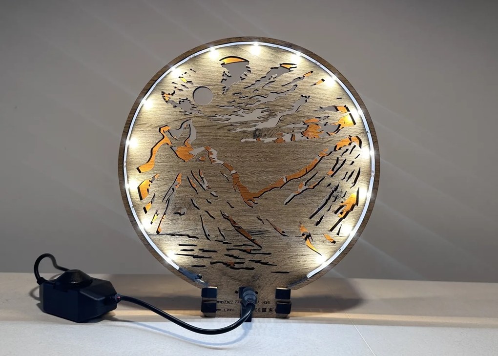 Li-Go "Medvědi" lampa 20x22cm provedení povrchu: dub světlý
