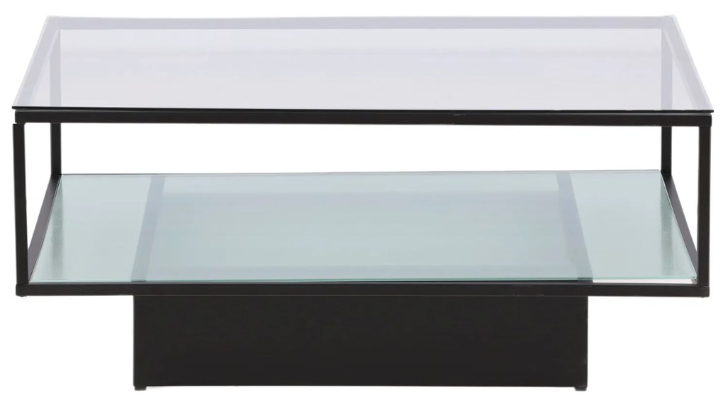 Konferenční stolek Maglehem, černý, 90x90