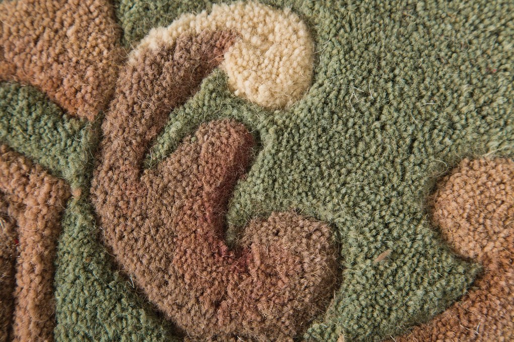 Flair Rugs, Ručně všívaný kusový koberec Lotus premium Green, 150x240, zelená, chodba / předsíň