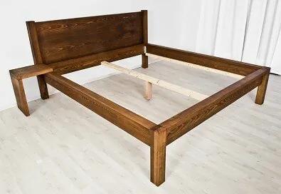 Postel Postelia VARIO Buk 180x220 - dřevěná postel z masivu o šíři 4 cm