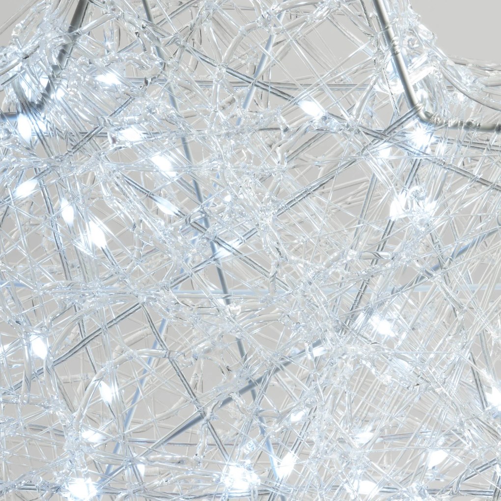 Svítící vánoční dekorace, hvězda, 50 cm