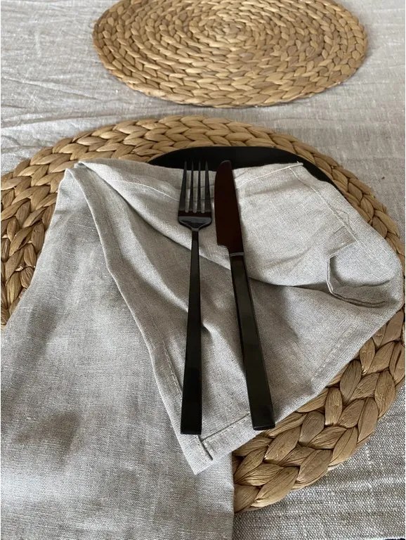Tom Linen Lněná utěrka Natural Velikost: 50x60xm