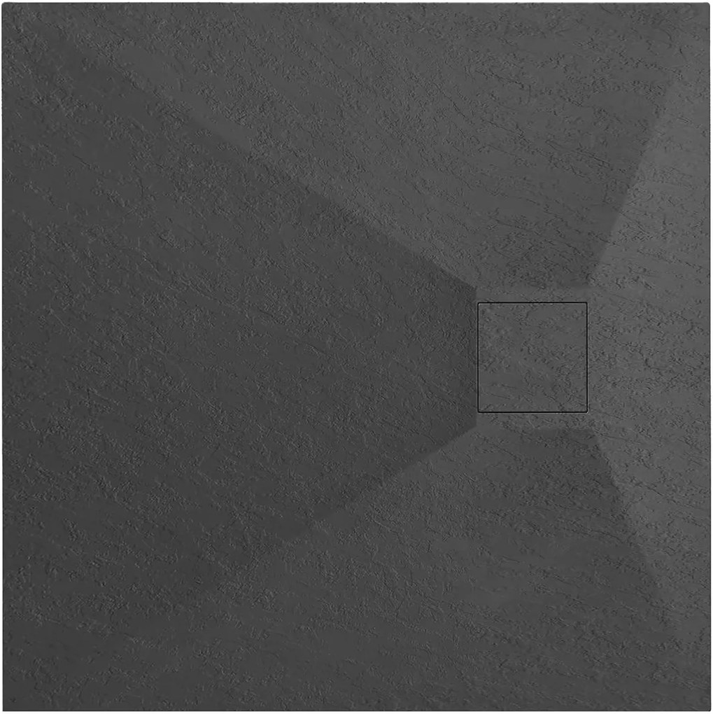 Rea Magnum Black, SMC sprchová vanička 90x90x2, 5 cm, černá, REA-K3334