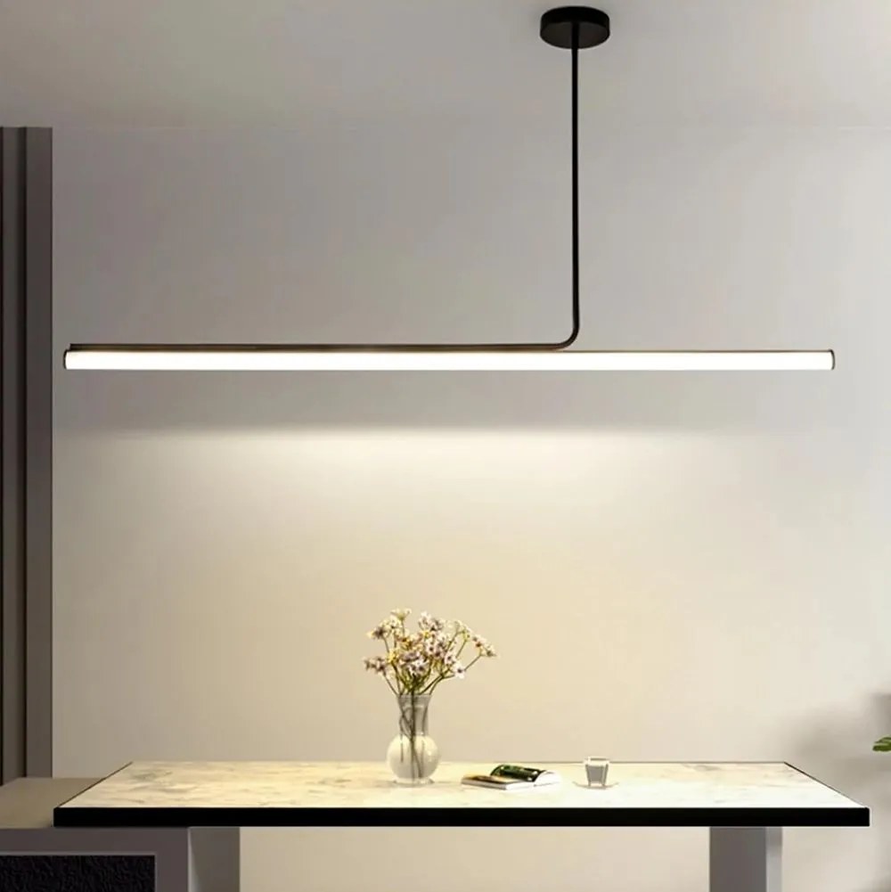Toolight Moderní designové osvětlení LED APP1660-CP Black 140cm