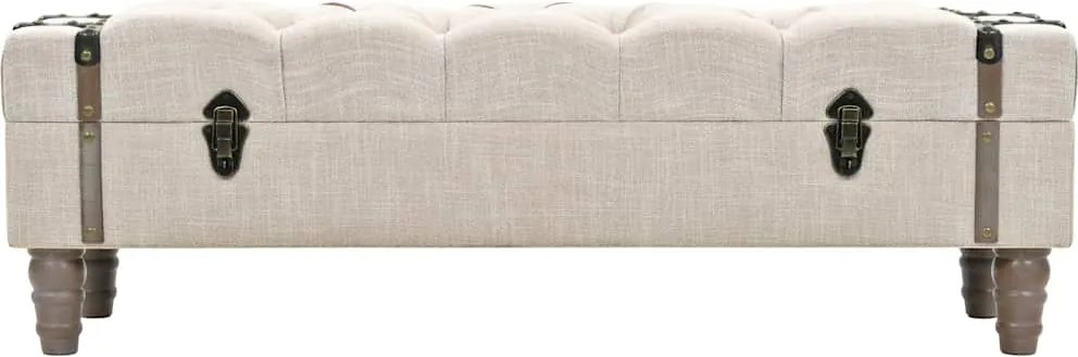 Úložná lavice masivní dřevo a ocel 111 x 34 x 37 cm 245763