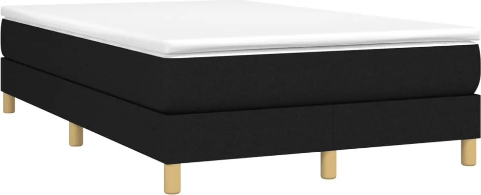 Box spring postel s matrací černá 120x190 cm textil 3269666