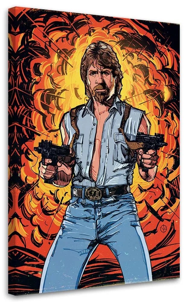 Gario Obraz na plátně Chuck Norris - Nikita Abakumov Rozměry: 40 x 60 cm