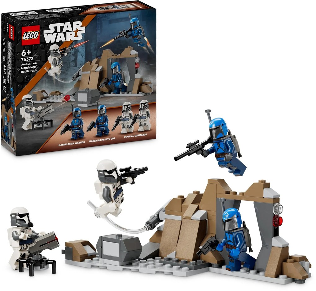 Lego stavebnice lego star wars 75373 bitevní balíček přepadení na mandaloru
