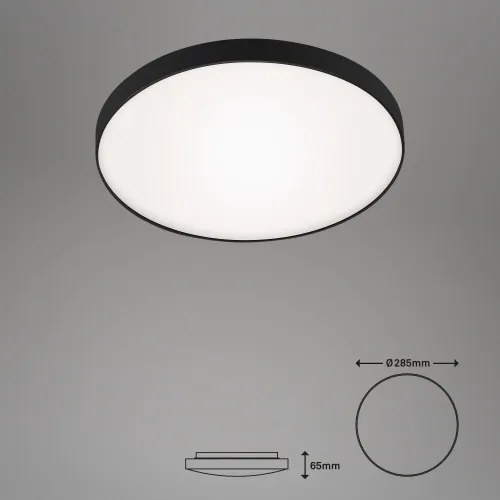 Stropní LED svítidlo BRILONER průměr 28,5cm 13W IP44 černá-bílá 3351015