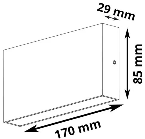 LED Venkovní nástěnné svítidlo CHICAGO LED/5,5W/230V IP44 bílá