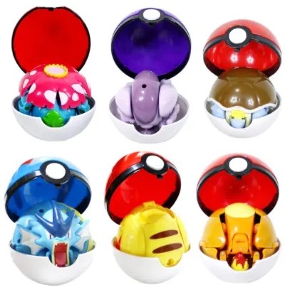 Skládací pokémoni v Pokeballu Varianta: set 6 ks skládacích pokémonu, bez krabice
