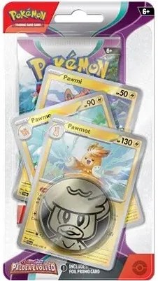 Pokémon Pokémon TCG: SV02 - Scarlet and Violet Paldea Evolved Pawmot Premium Checklane Booster