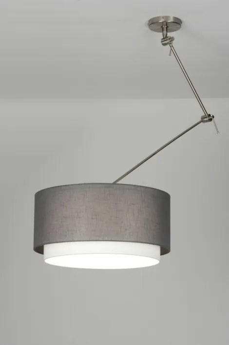 Závěsné designové svítidlo nad stůl Piega Dark Grey