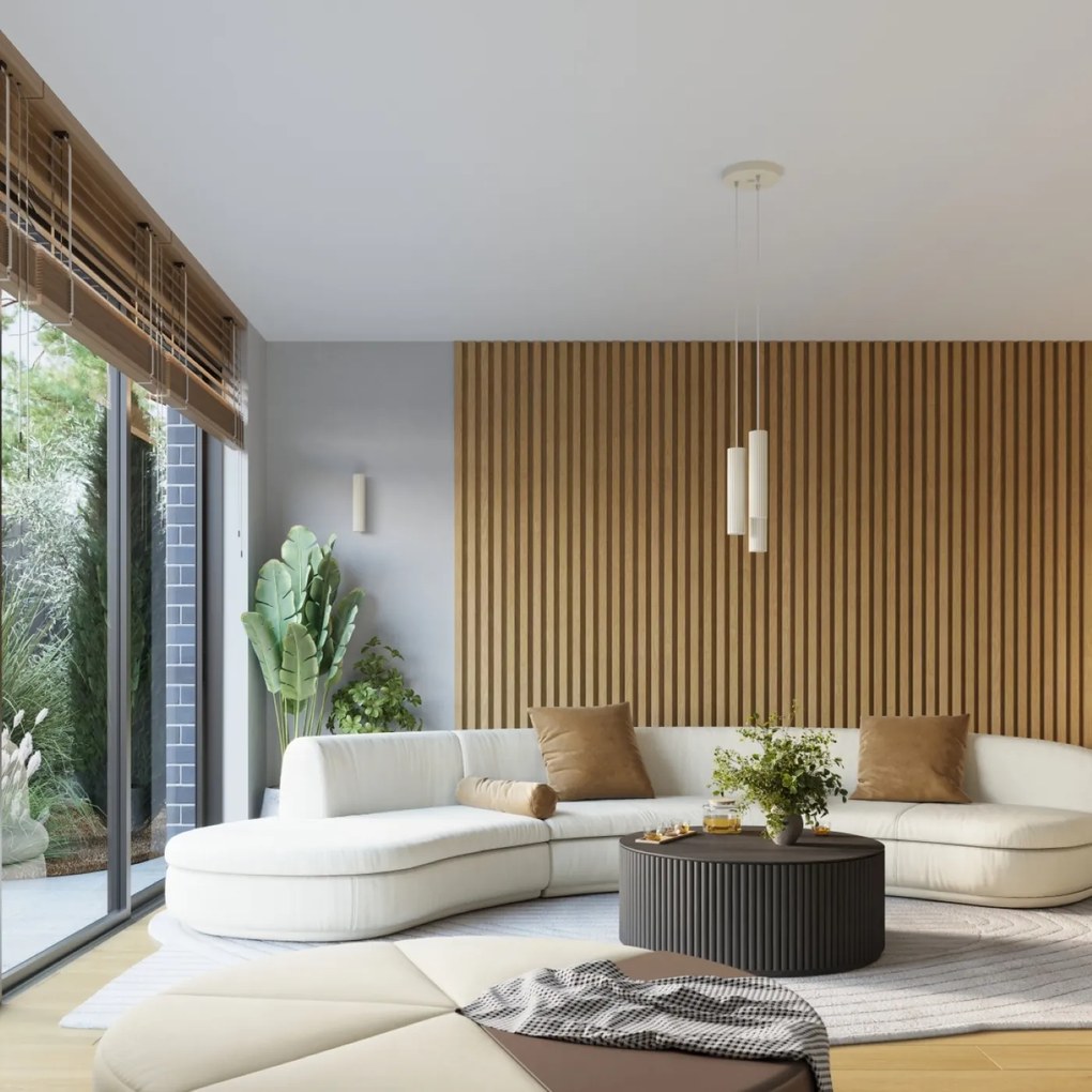 Sollux Lighting Nástěnné svítidlo KARBON 30 béžové