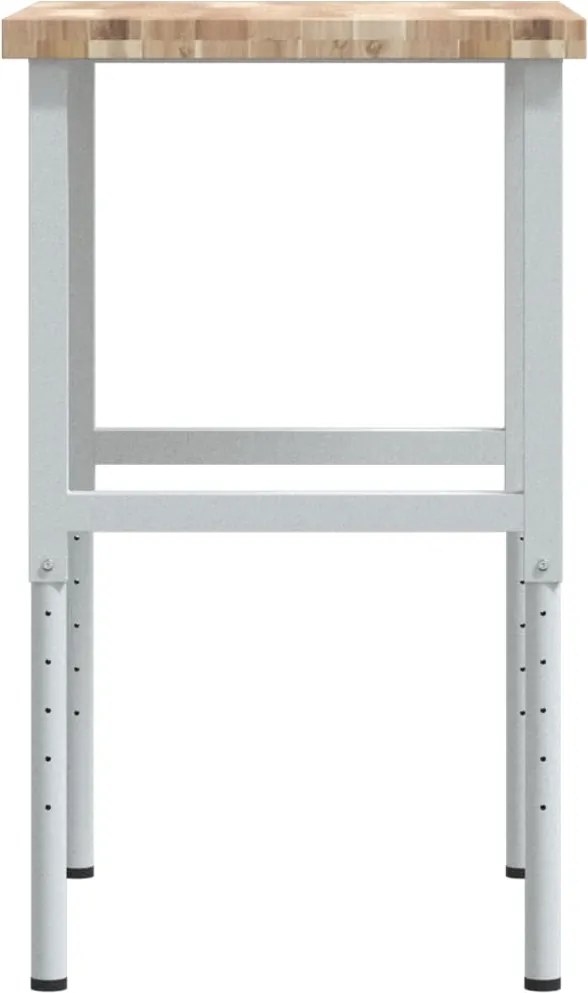 Pracovní stůl 80 x 60 x (73–99,5) cm masivní akácie obdélníkový 3309712