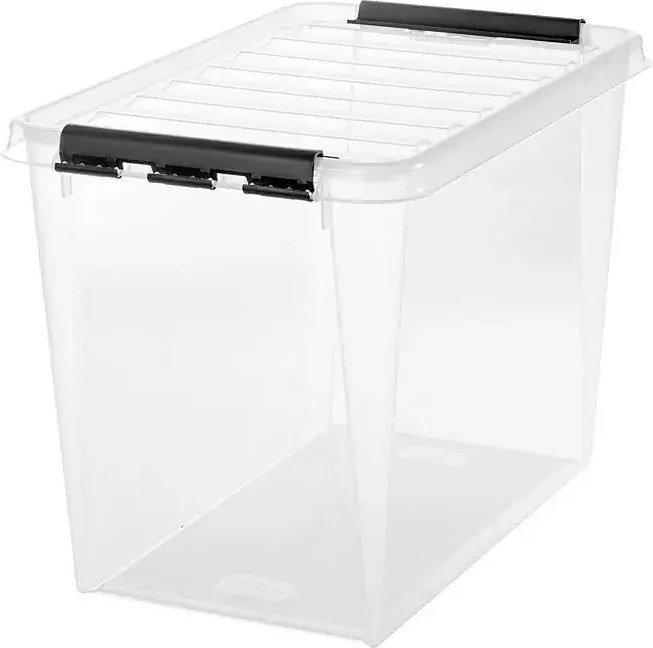 Smartstore Classic Box s víkem, 59 × 39 × 43 cm, 66 l, transparentní