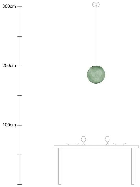 creative cables Stínidlo tvaru koule z polyesterového vlákna - 100% vyrobené ručně Barva komponentu: Černá Perleťová, Velikost ⌀: S - 31cm
