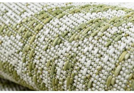 Dywany Luszczow Kusový koberec SISAL SION Listy, tropický 22128 ecru / zelená Rozměr koberce: 140 x 190 cm