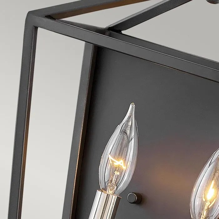 Elstead Designová nástěnná lampa Quintiesse Stinson černá 2x E14