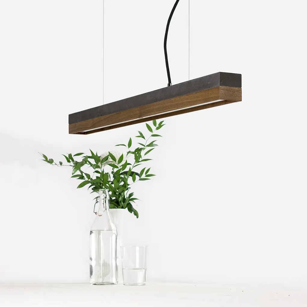 Designové lineární svítidlo z kvalitních materiálů C2 dark 92 cm  Designové lineární svítidlo z kvalitních materiálů C2 dark 92 cm Dekor: Ořechové…