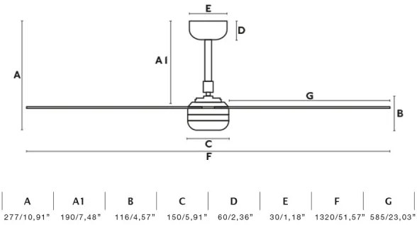 FARO 33814WT-20 - LED Stm. str. vent. PUNT M LED/18W/230V bílá pr.132 cm WT + DO