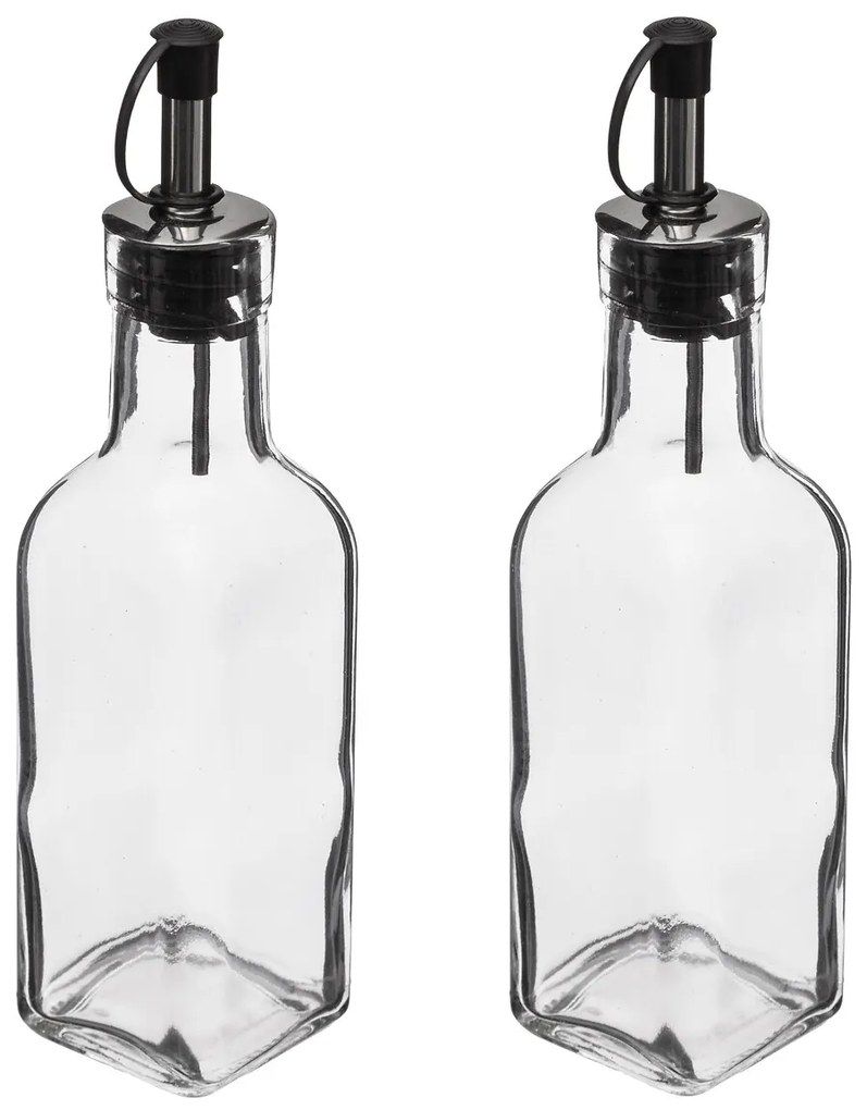 Skleněná láhev na olej/ocet Twin 160 ml sada 2ks