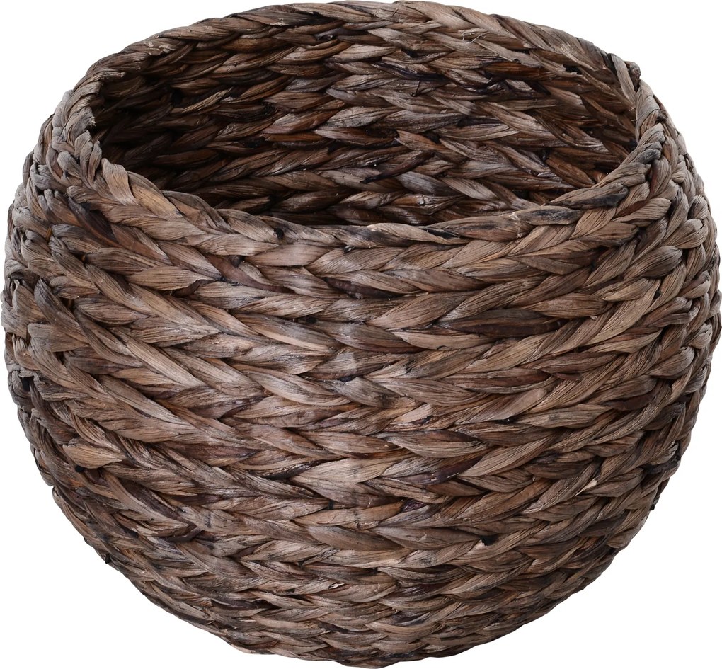 PawHut ratanový koš pro kočky útulná kočičí jeskyně z vodního hyacintu tmavě hnědá 50x42x60cm ideální do obývacího pokoje | Aosom.de
