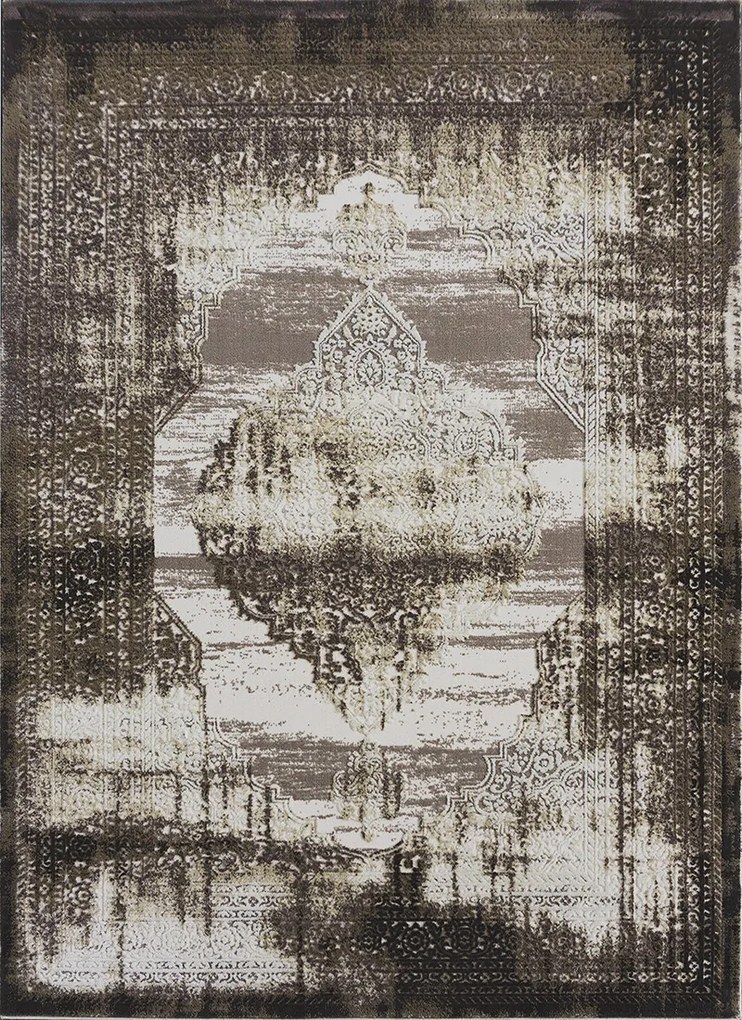Berfin Dywany, Kusový koberec Zara 8372 Beige Star, 140x190, hnědá, kancelář